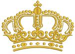 Tags: crown embroidery design, royal embroidery pattern, majestic ...