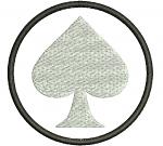 ace of spades embroidery design, ace patch embroidery file, playing ...